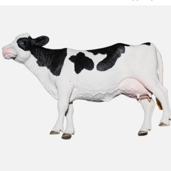 Toys | Schleich Cow D73527 Black And White Cow Holstein Dairy | Poshmark